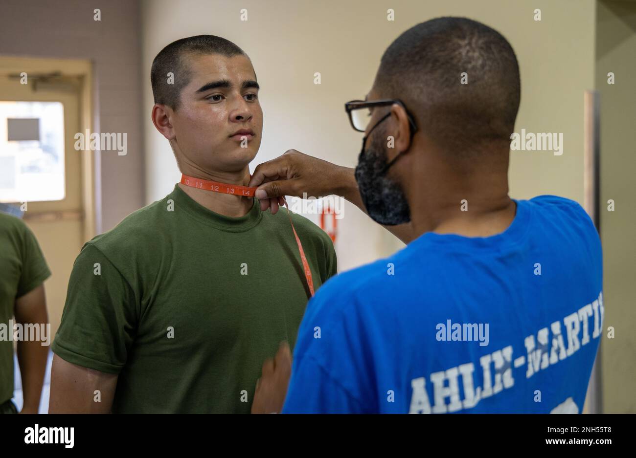 U.S. Marine Corps Recuit Gabriel Ramos, a recruit with Hotel Company ...