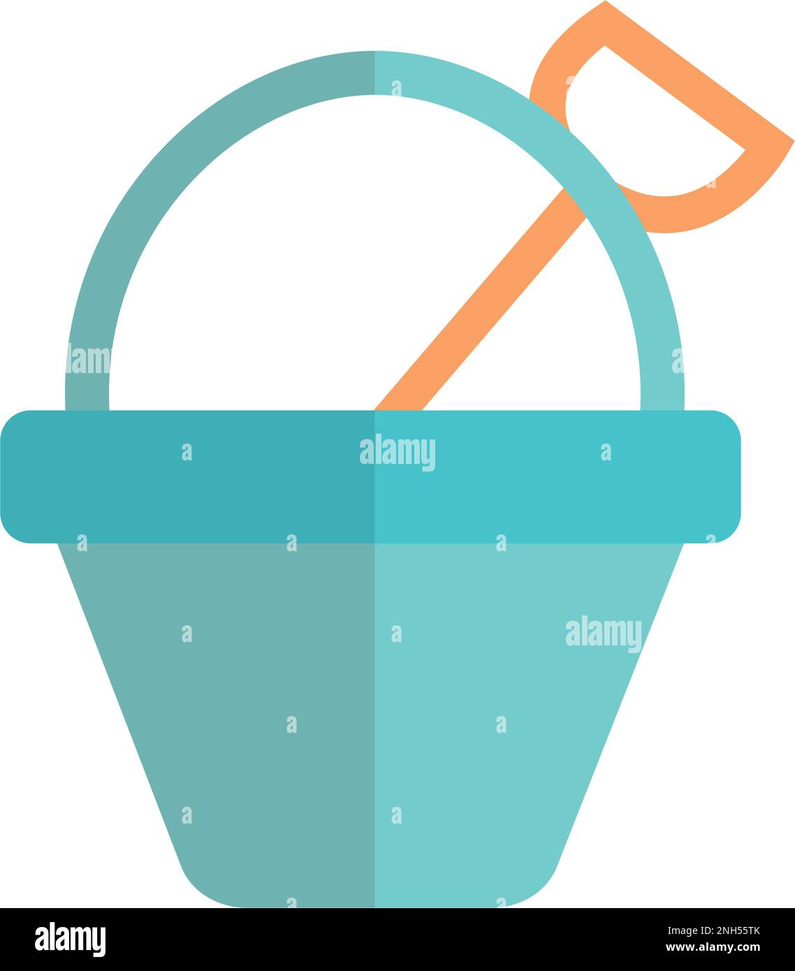 Isolated colored sand bucket toy icon Vector Stock Vector Image & Art ...