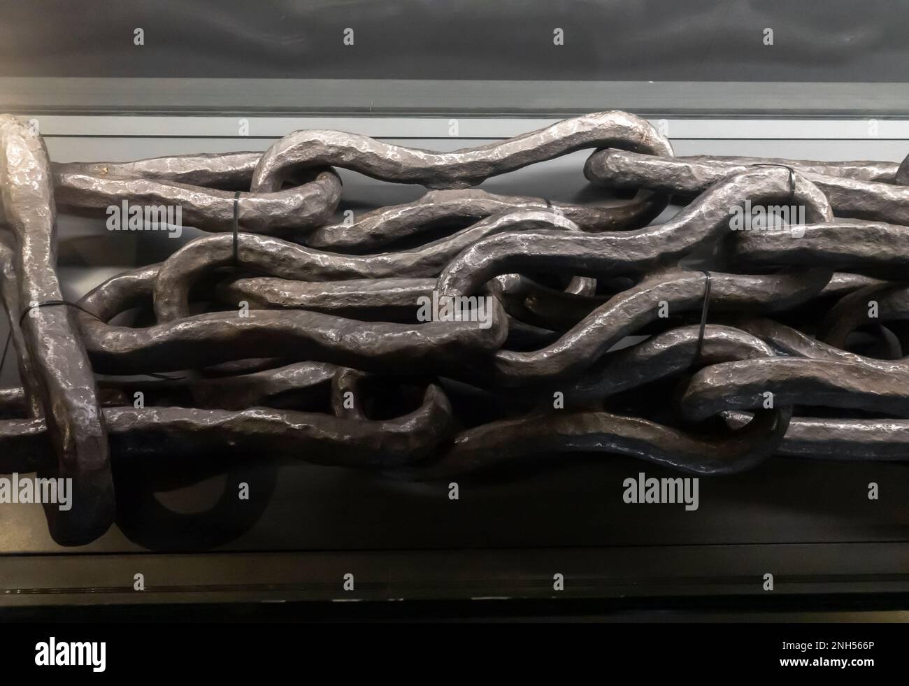 The chain stretched across the mouth of the Golden Horn. 1453. Istanbul ...