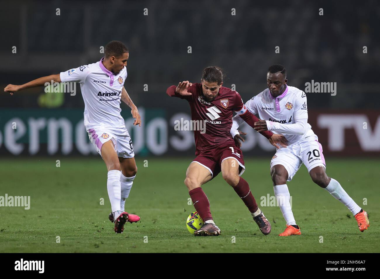 Turin, Italy, 20th February 2023. Ricardo Rodriguez of Torino FC takes ...