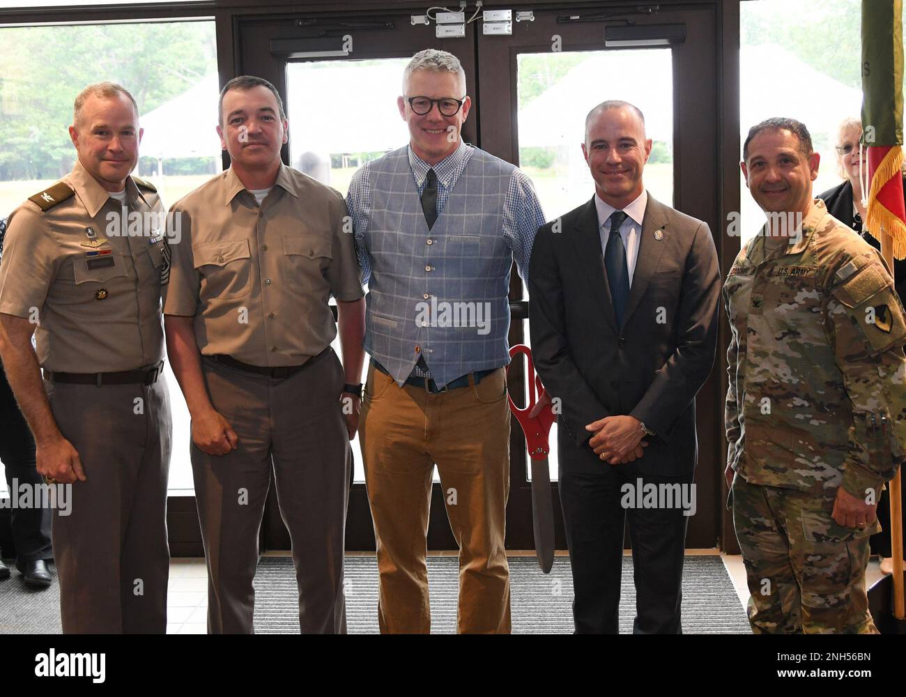 Participating in the ribbon-cutting ceremony for the 10th Mountain ...