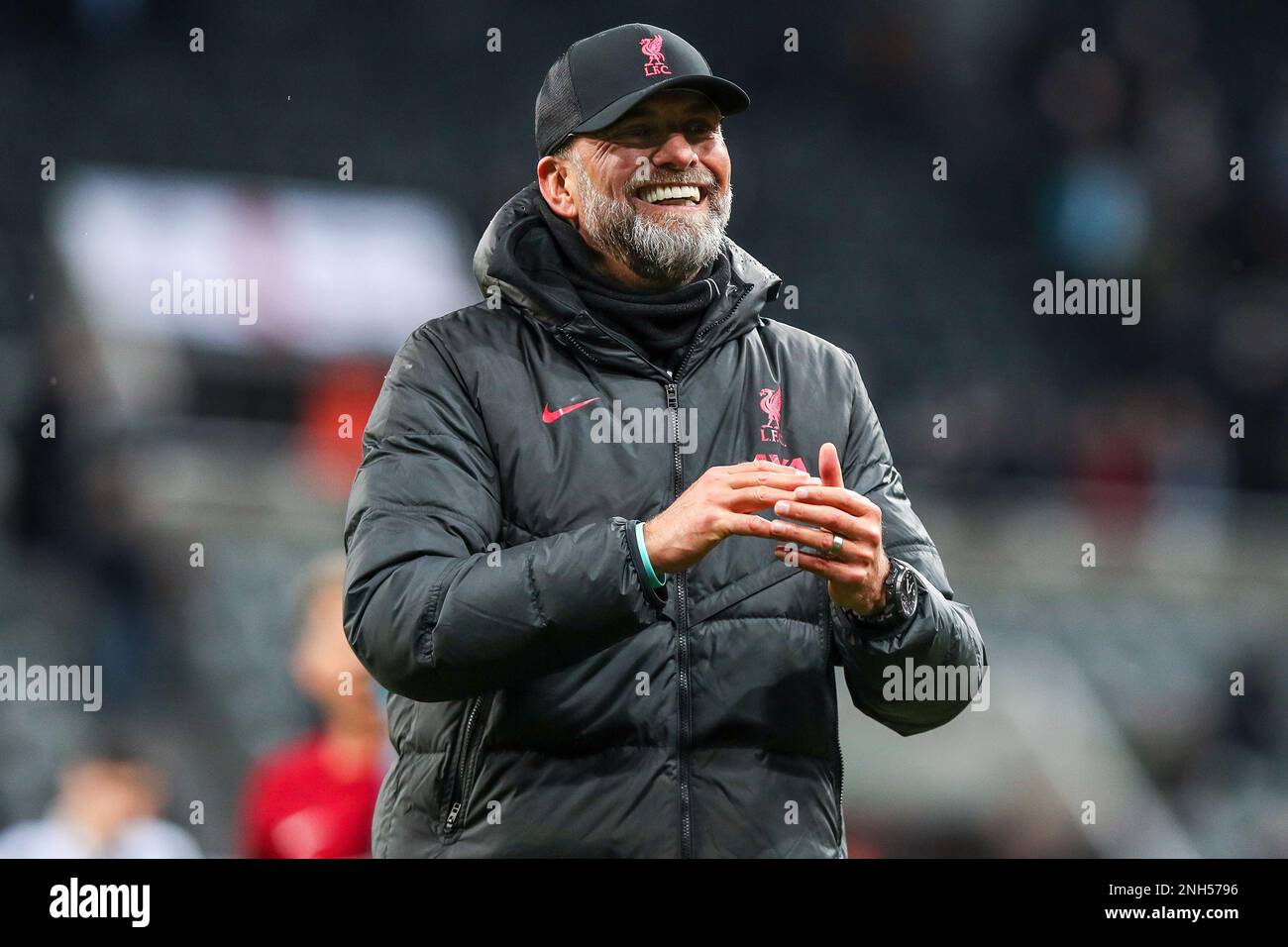 Manager of Liverpool, Jurgen Klopp celebrates at full time - Newcastle ...