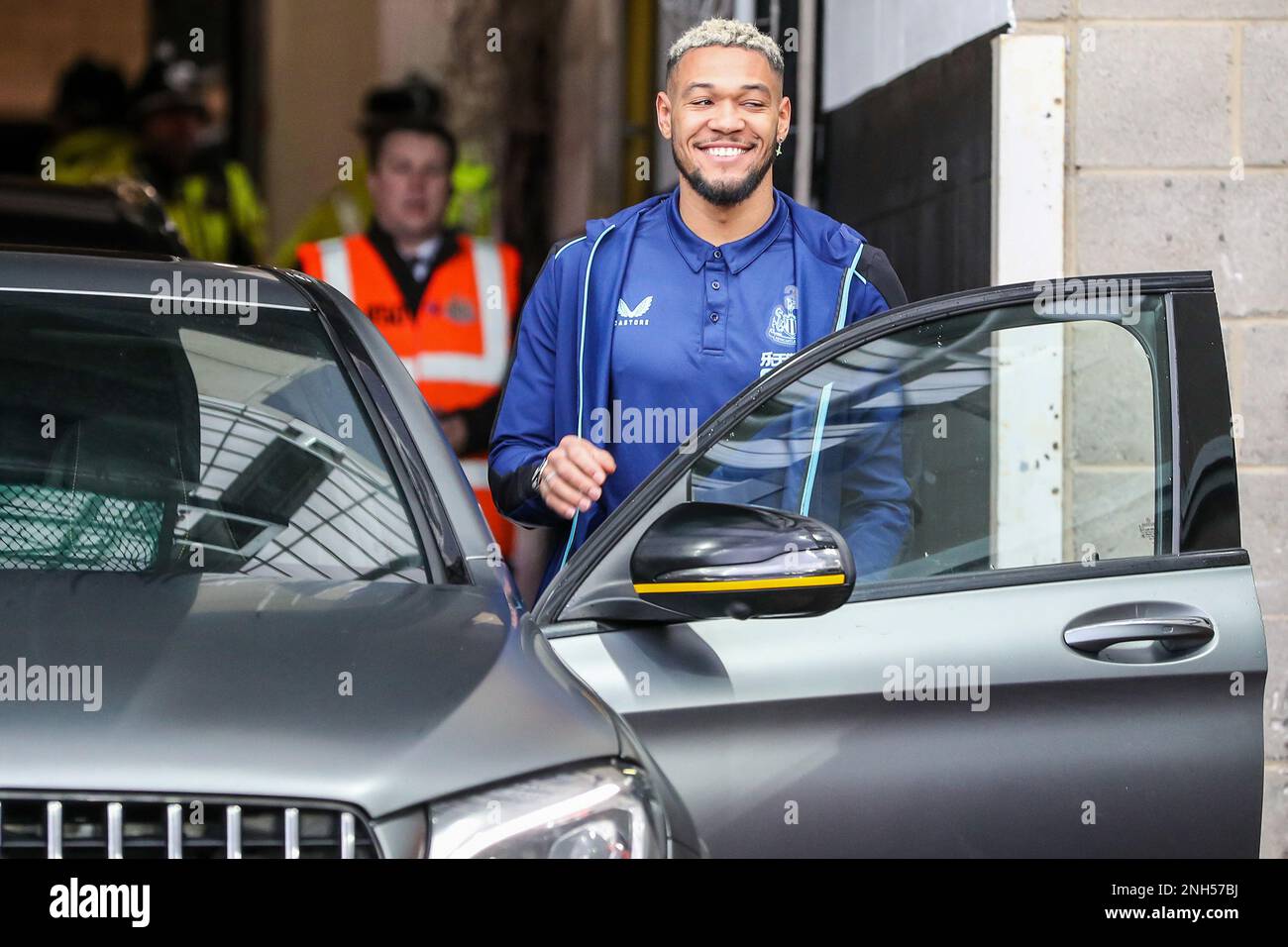 Joelinton of Newcastle United arrives at the stadium - Newcastle United ...