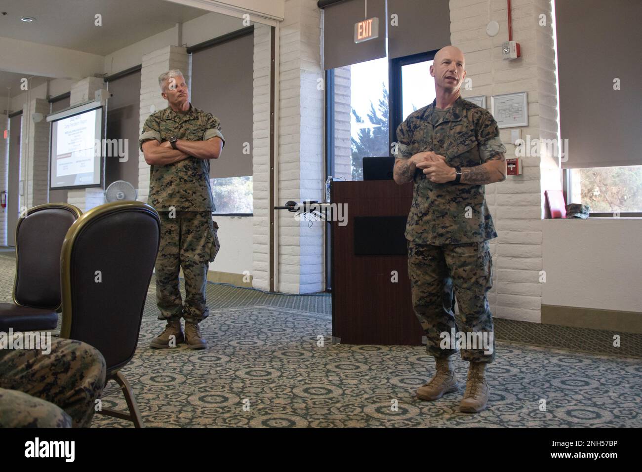 U.S. Marine Corps Sgt. Maj. David A. Wilson, the sergeant major of 1st ...