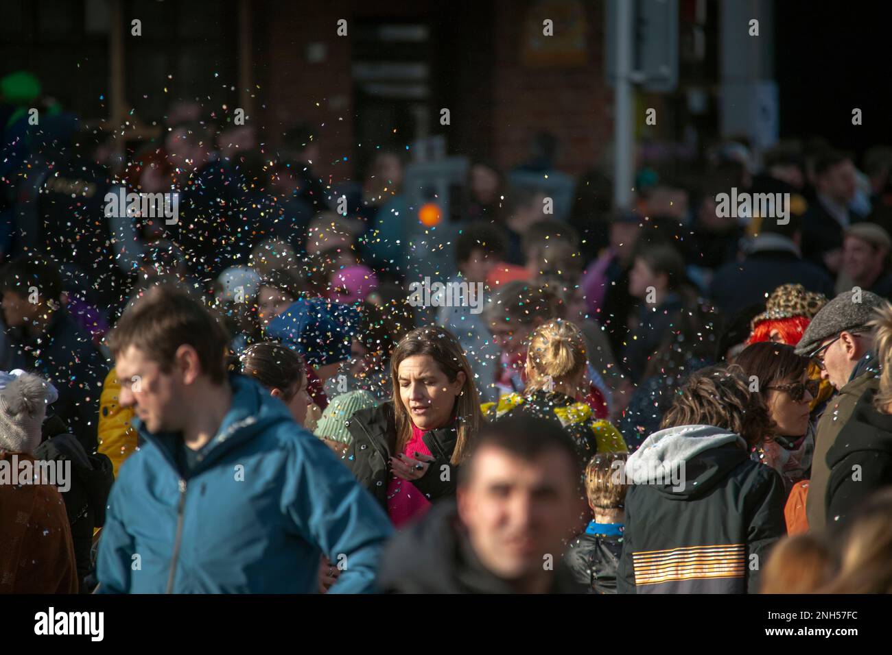 Carnaval de Binche Lundi Gras Stock Photo - Alamy