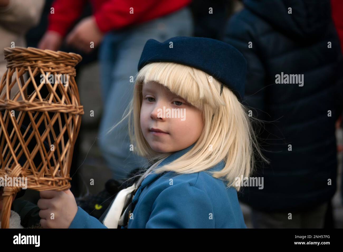 Carnaval de Binche Lundi Gras Stock Photo - Alamy