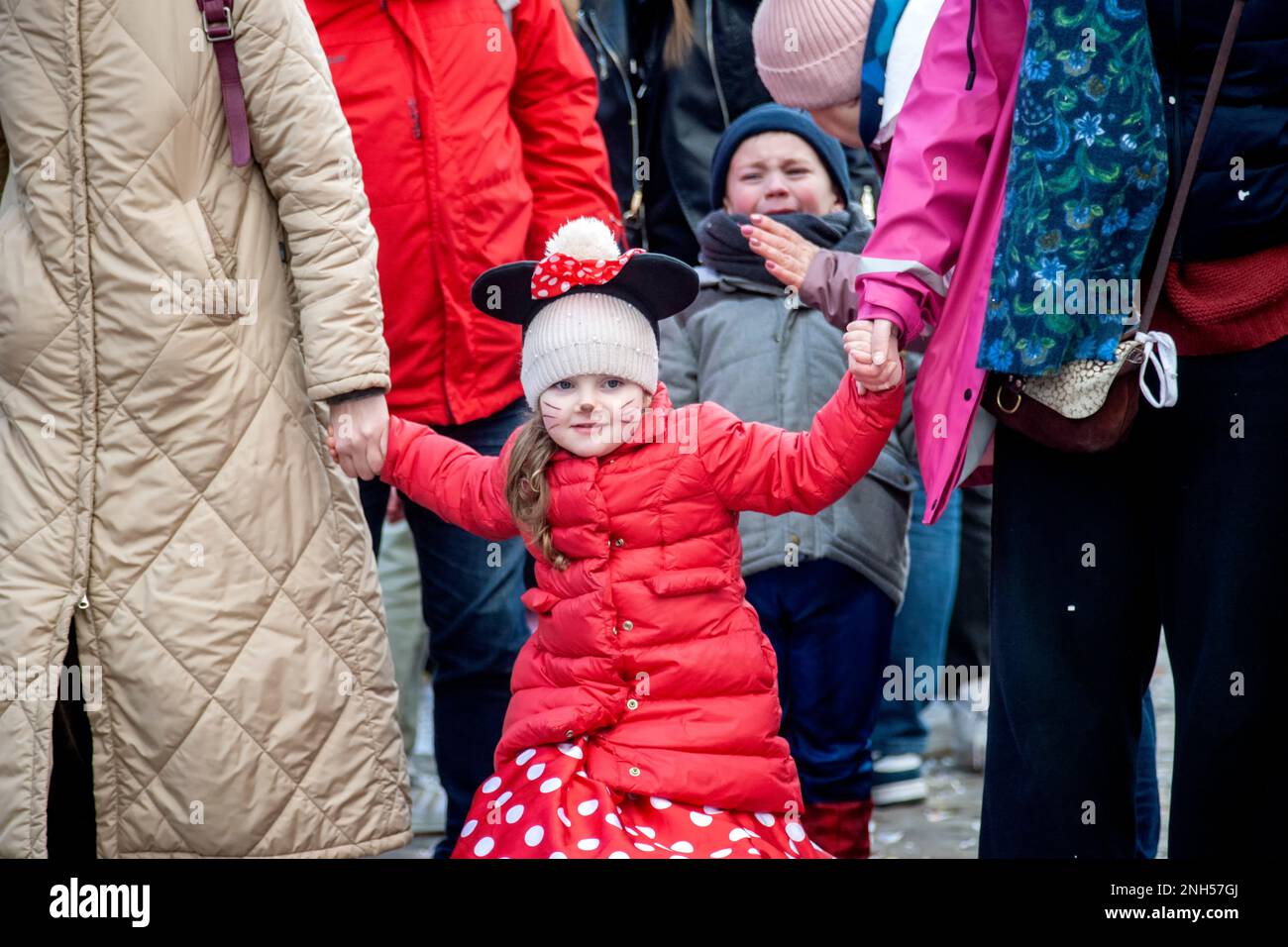 Carnaval de Binche Lundi Gras Stock Photo - Alamy