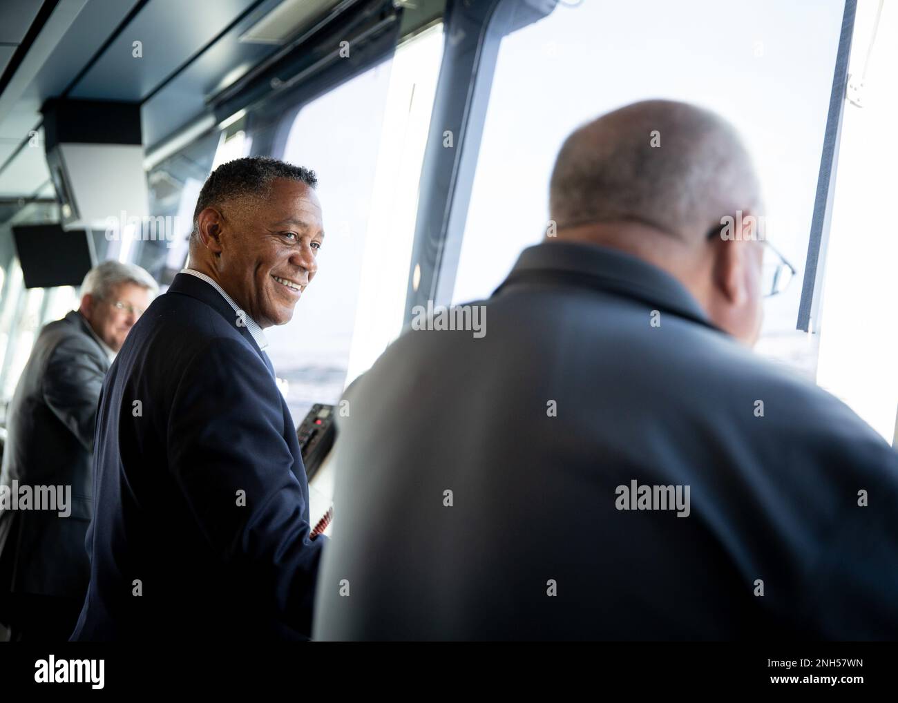 Norfolk, Va. (June 21, 2022) - Capt. George McCarthy, right, Ship's ...