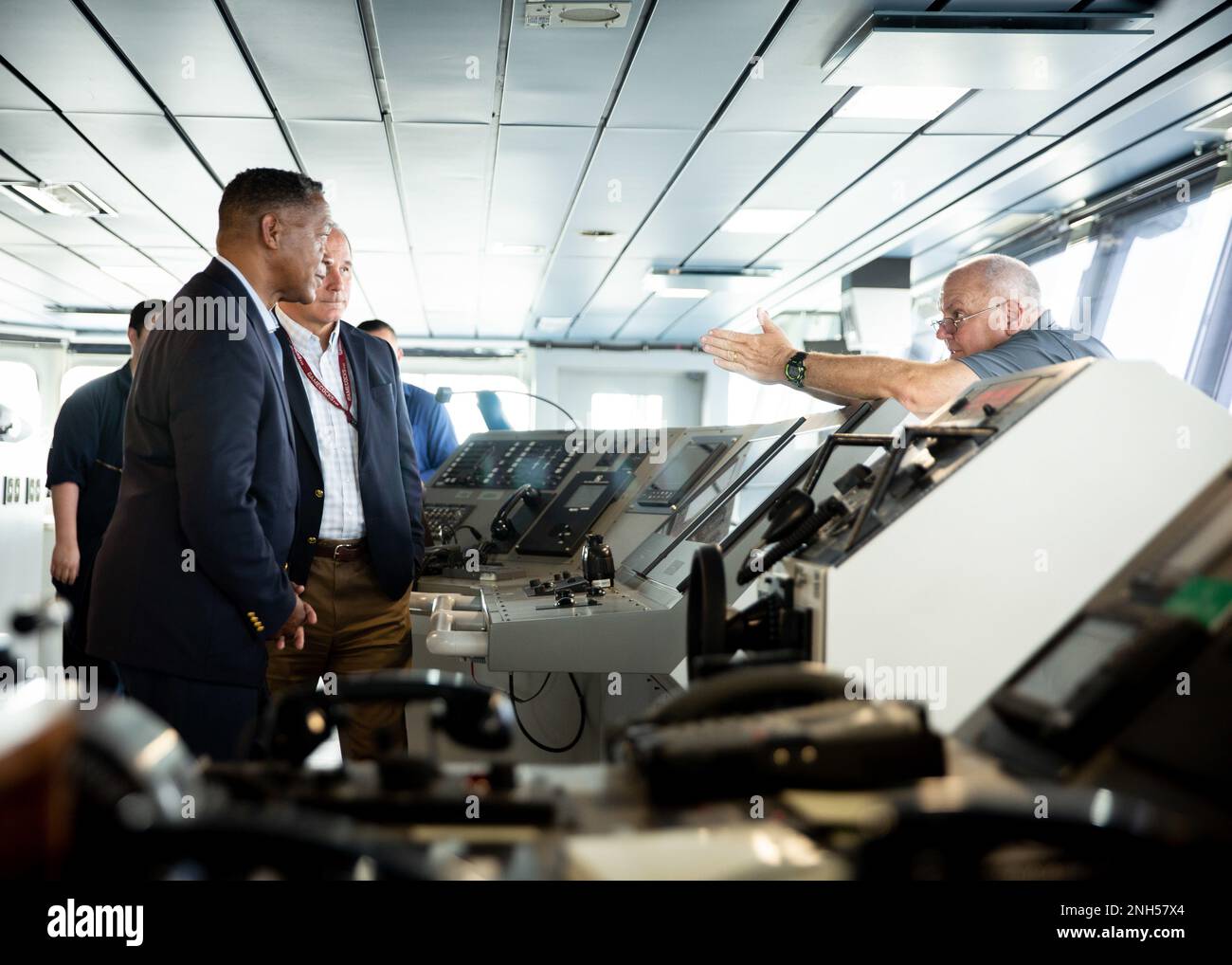 Norfolk, Va. (June 21, 2022) - Capt. George McCarthy, right, Ship's ...