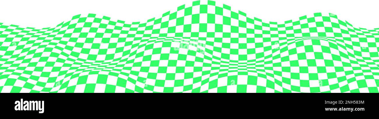 Warped green checkerboard Stock Vector Images - Alamy