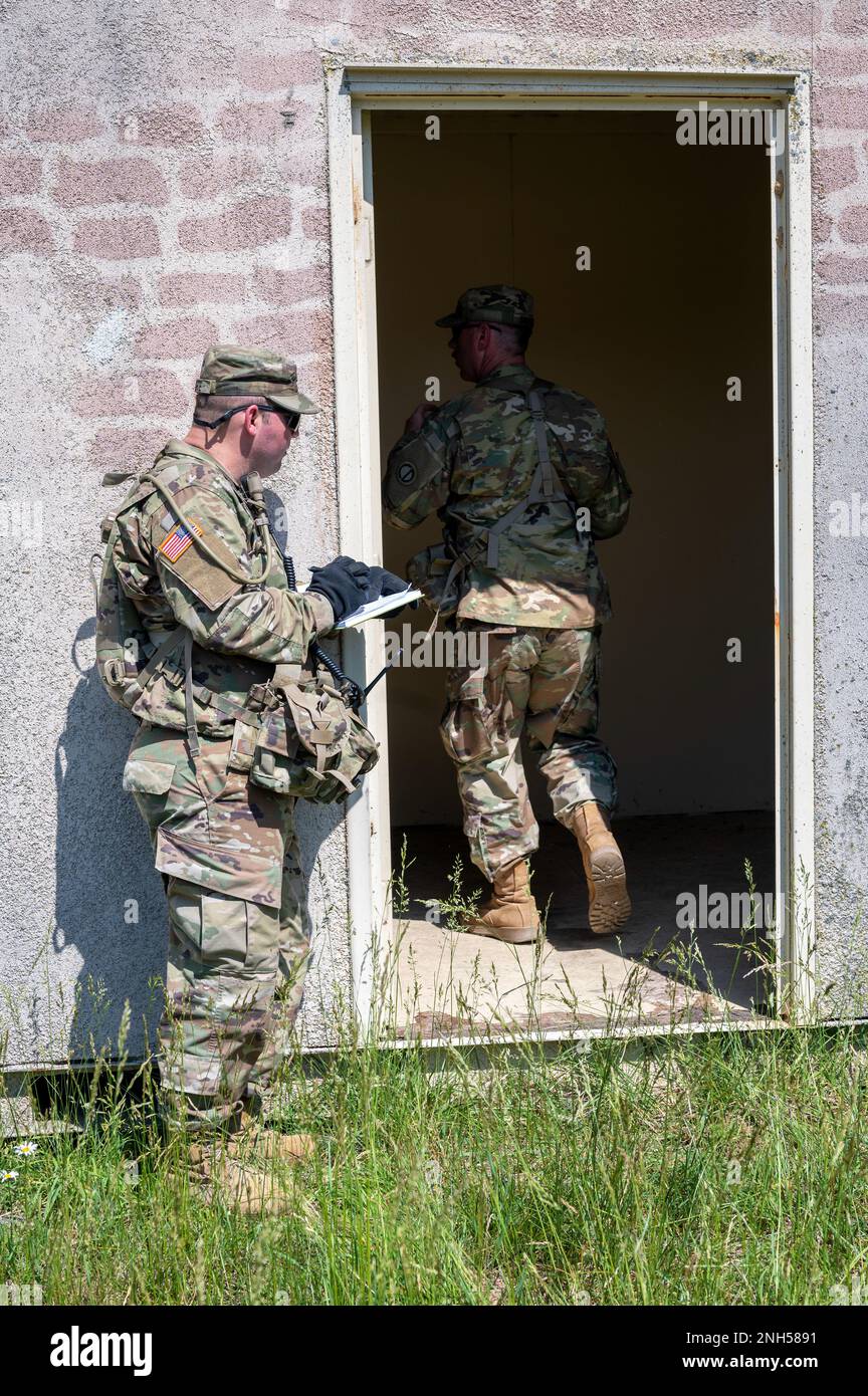 Staff Sgt. Donald Moore, an observer coach/trainer for 1st Training ...