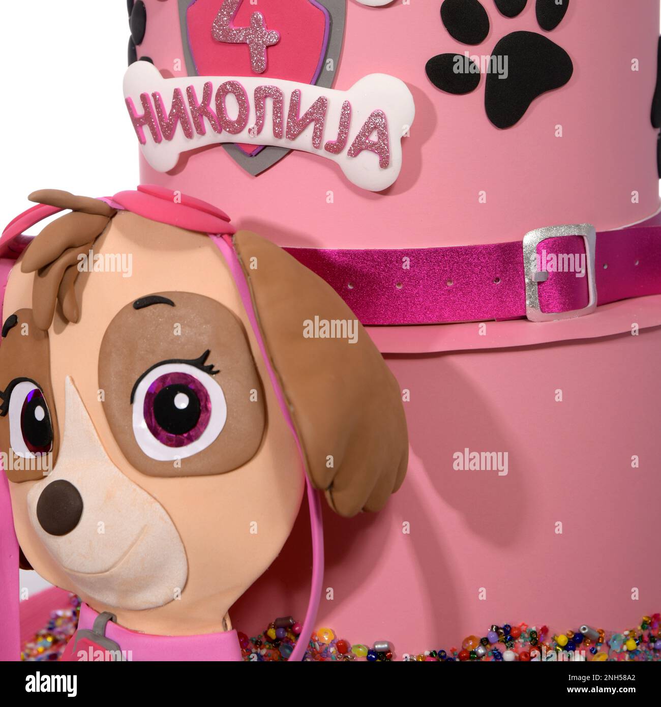 Details of modern wafer paper cakes. Design cake of the theme is ...