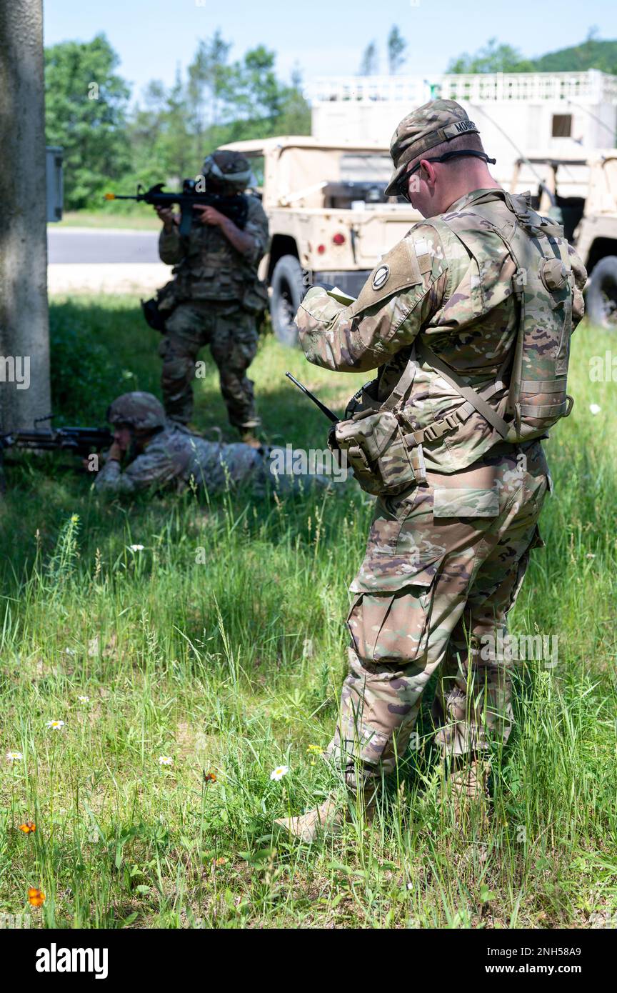 Staff Sgt. Donald Moore, an observer coach/trainer for 1st Training ...