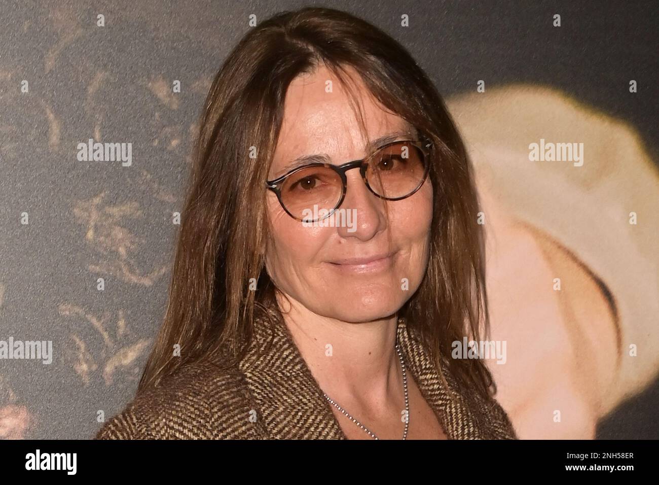 Maria Sole Tognazzi attends the premiere of the movie "Laggiù qualcuno ...