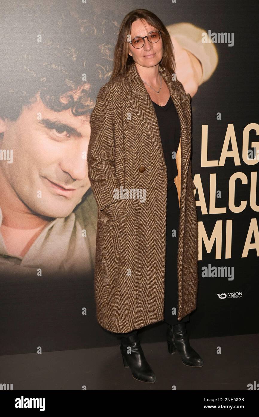 Maria Sole Tognazzi attends the premiere of the movie "Laggiù qualcuno ...