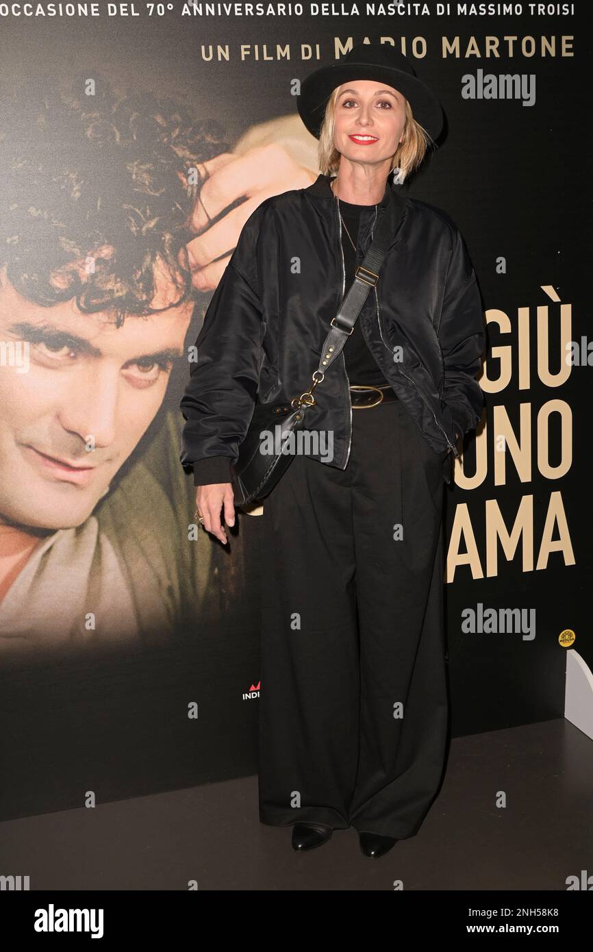 Anna Ferzetti attends the premiere of the movie "Laggiù qualcuno mi ama ...