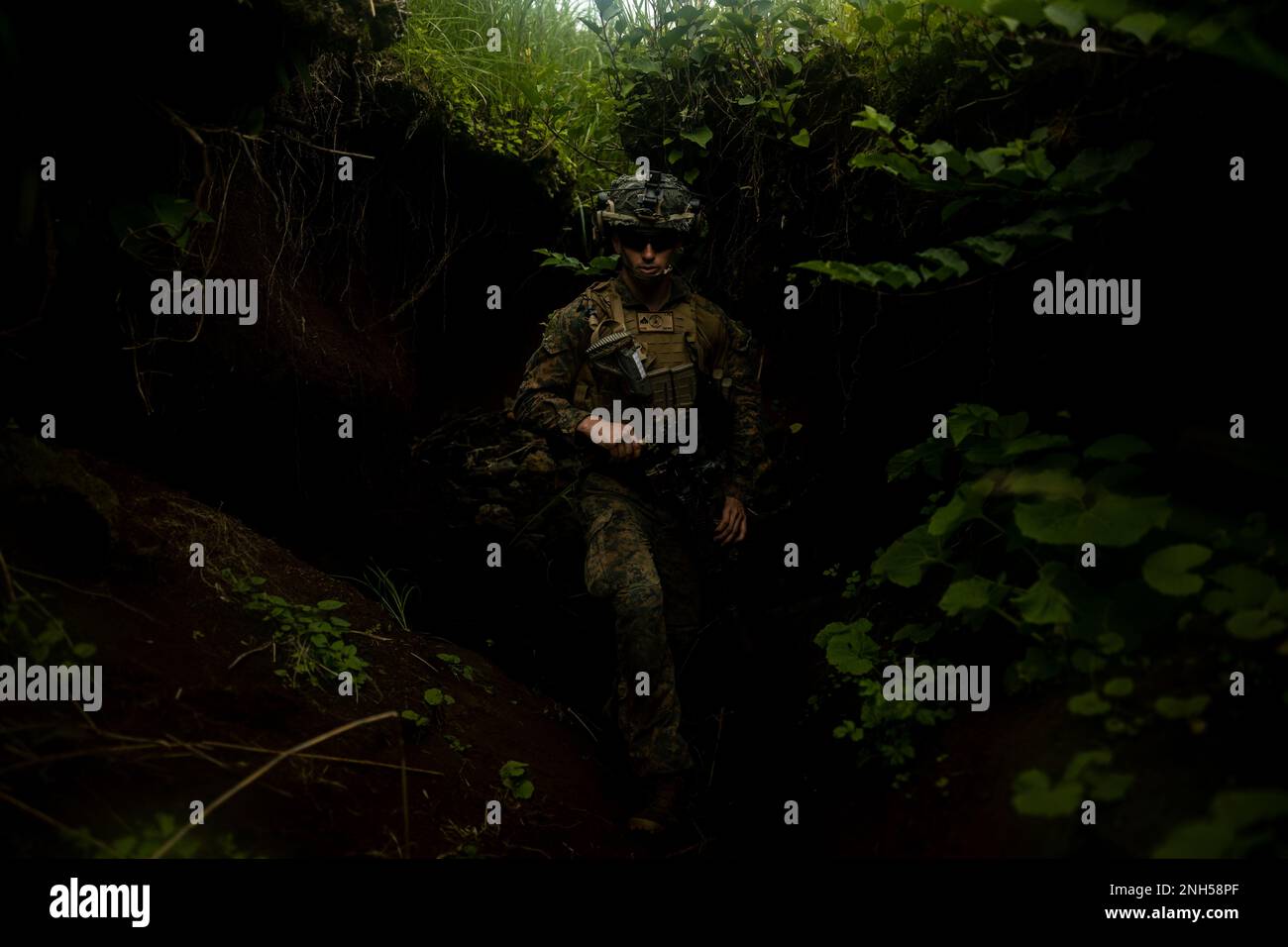 U.S. Marine Corps Cpl. Austin Dixon, a rifleman with 3d Battalion, 2d ...