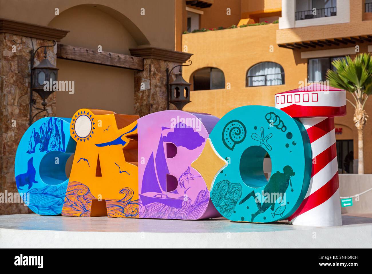 Sign in Cabo San Lucas, Baja California Sur, Mexico Stock Photo - Alamy