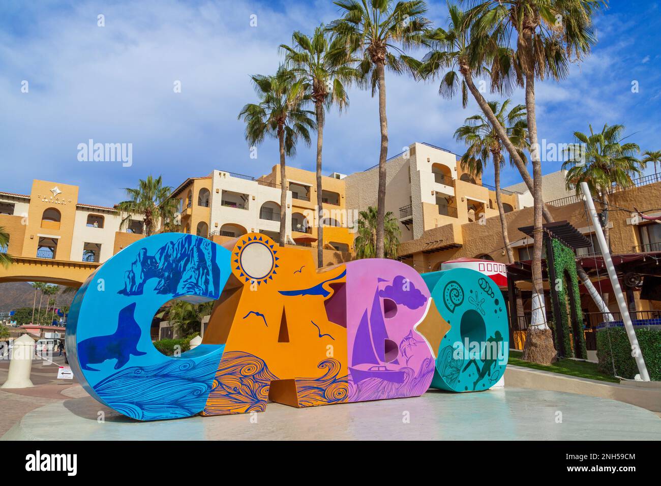 Mexico cabo san lucas sign hi-res stock photography and images - Alamy