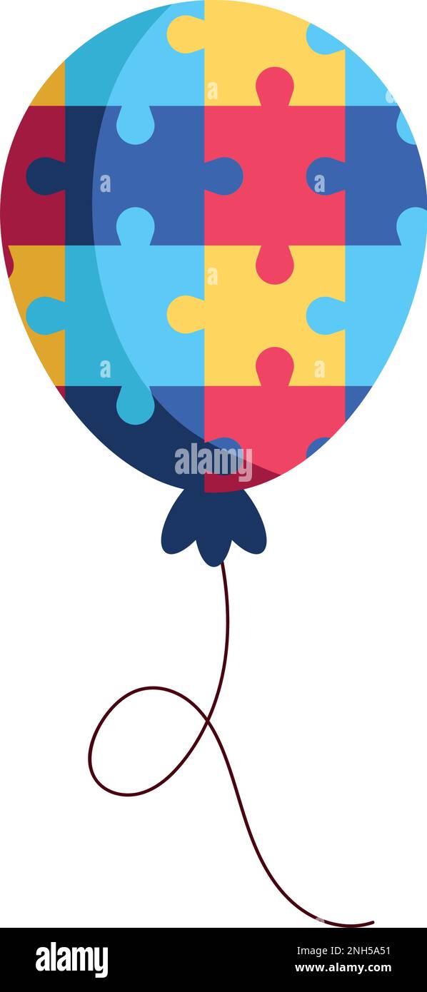 puzzle balloon helium floating icon Stock Vector Image & Art - Alamy