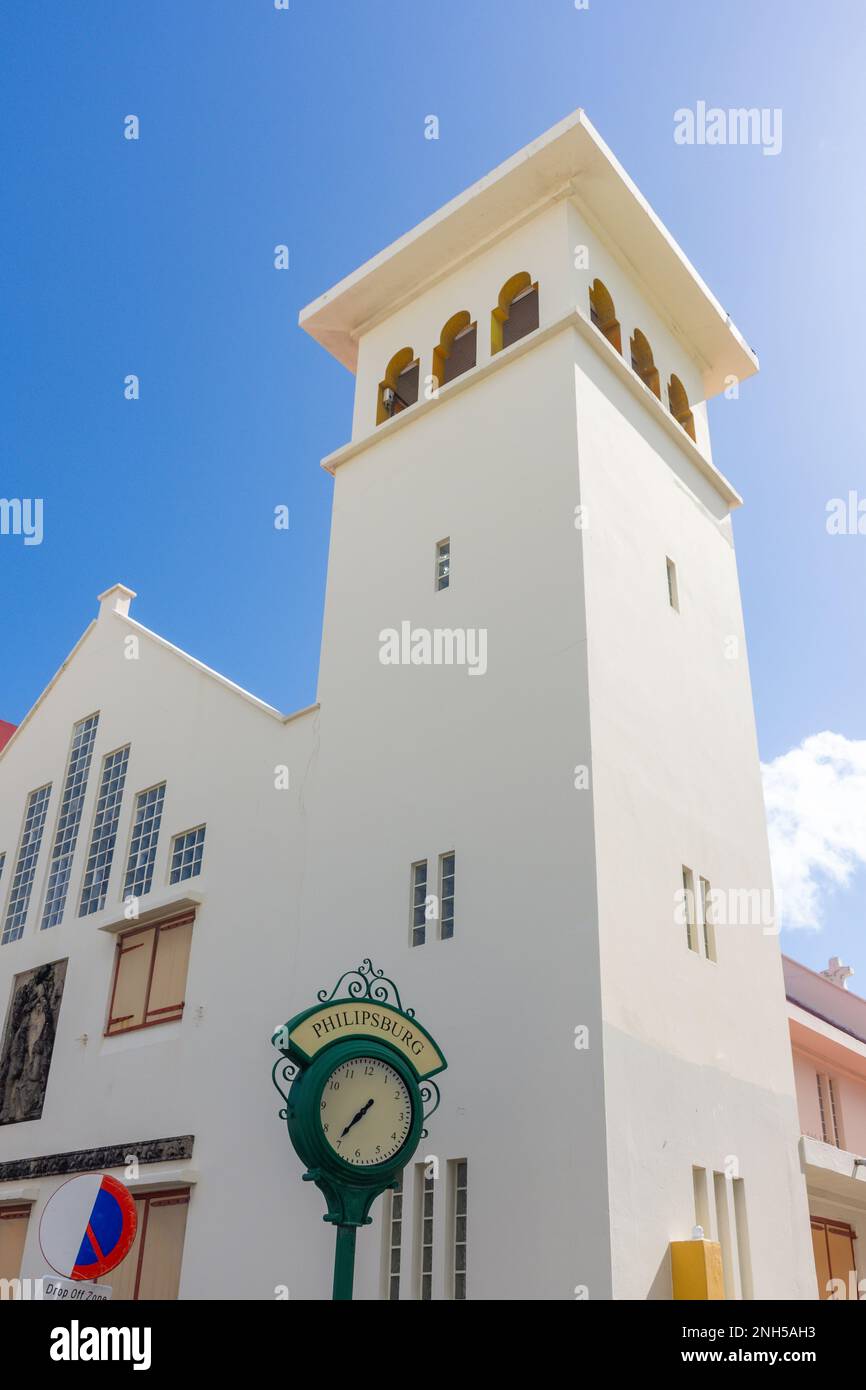 Saint Martin of Tours Catholic Church and town sign, Front Street ...