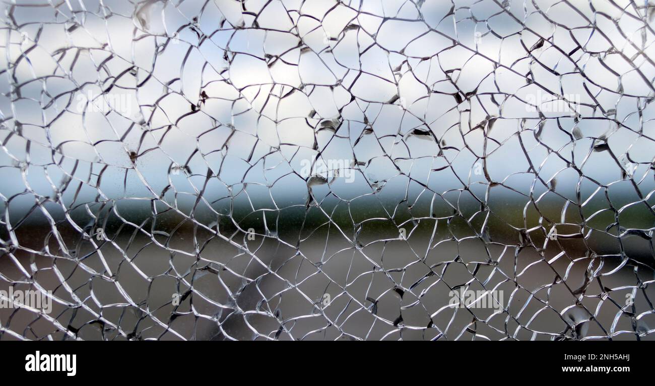 Useful texture overlay. A broken glass on. with many sharp shards ...