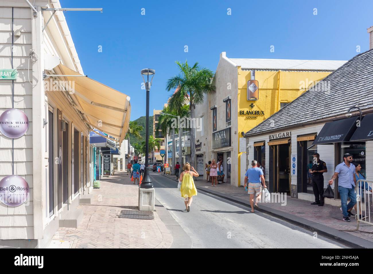 Front Street (shopping street), Philipsburg, St Maarten, Saint Martin ...