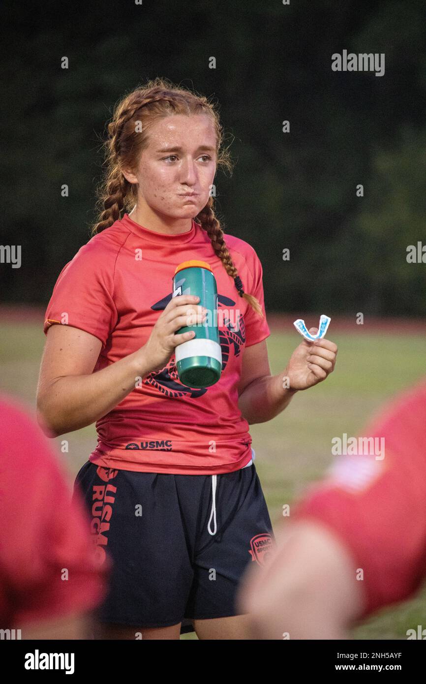 U.S. Marine Lance Cpl. Anastasia Schraff, USMC Rugby Team member ...