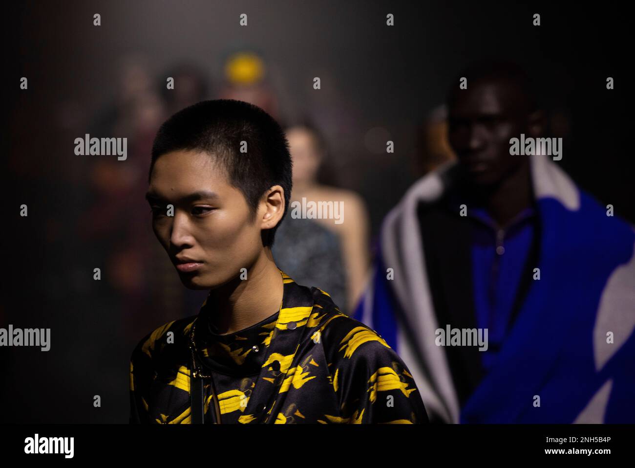 Models wear creations for the Burberry Autumn/Winter 2023 fashion ...