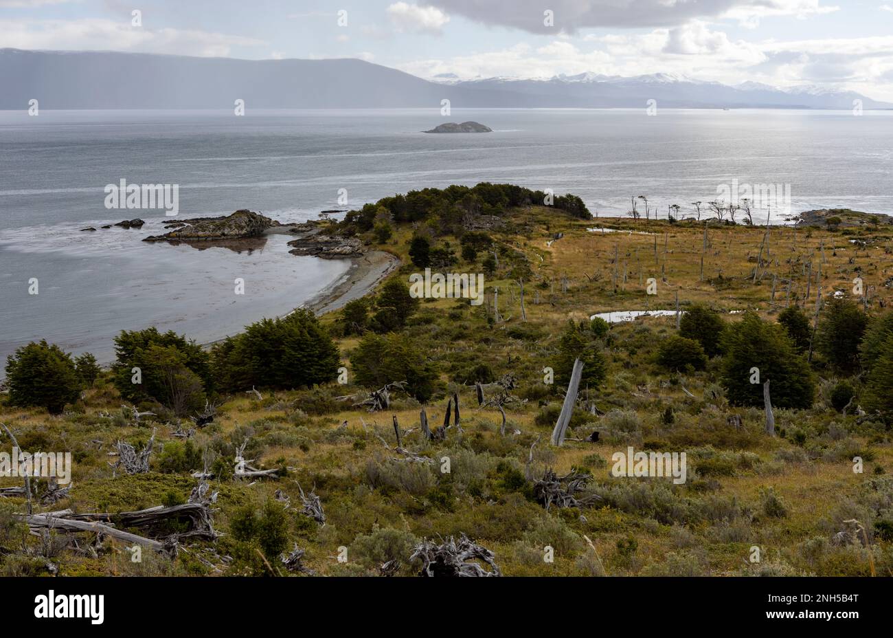Landscape at the beautiful end of the world - Ushuaia, Tierra del Fuego ...