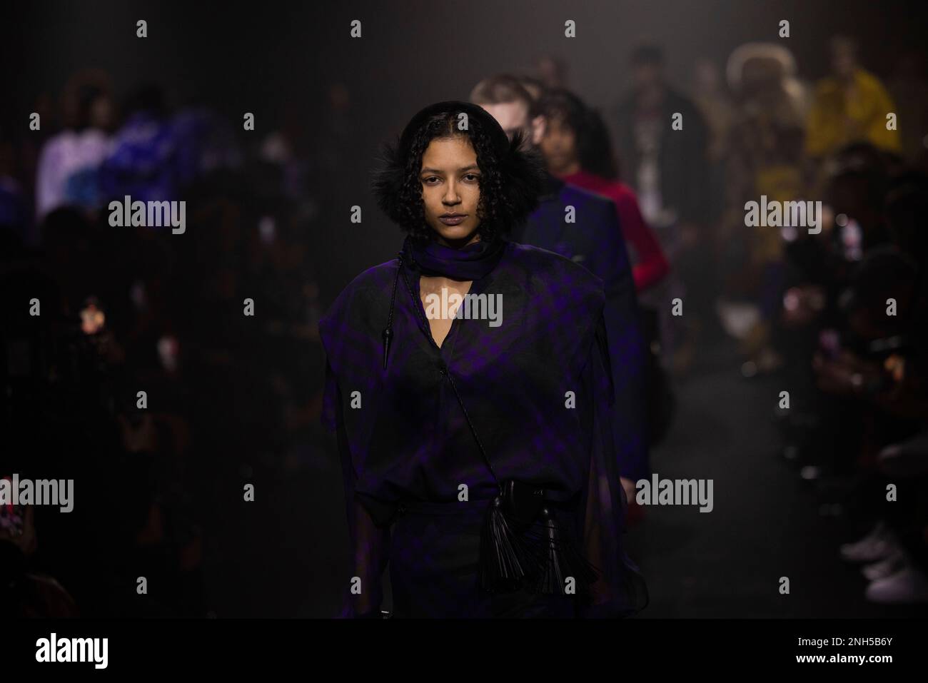 Models wear creations for the Burberry Autumn/Winter 2023 fashion ...