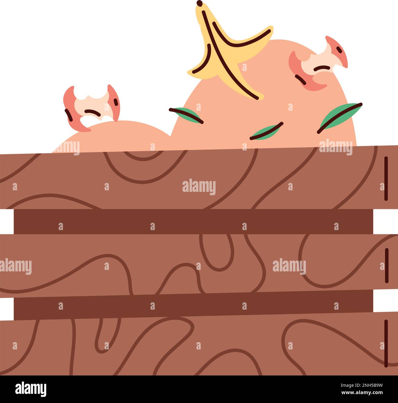 Compost container garden Stock Vector Images - Alamy