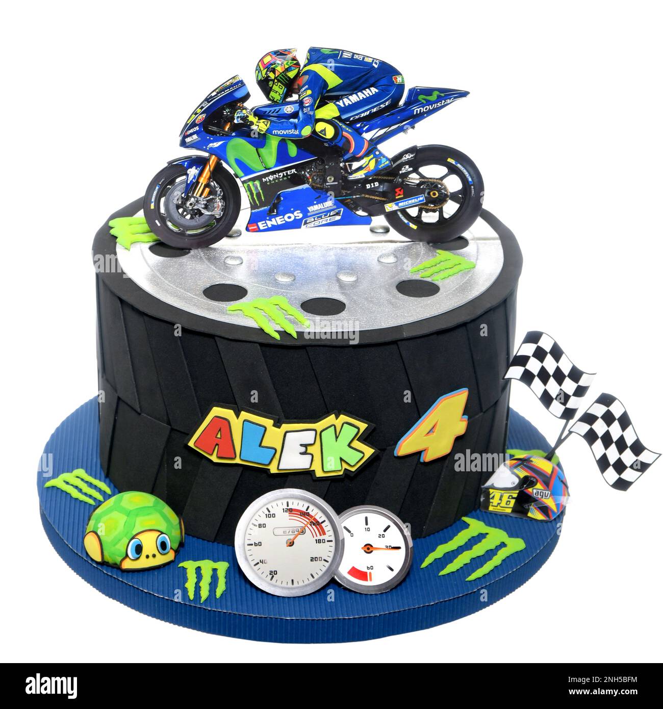 Moviestar Yamaha MotoGP rider, Valentino Rossi. Modern wafer paper ...