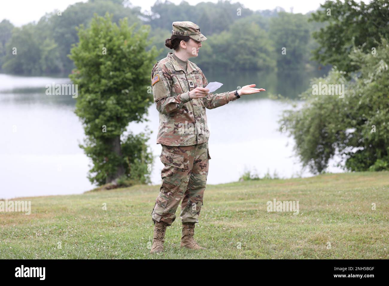 U.S. Army 1st Lt. Leanne Demboski, executive officer for the 109th ...