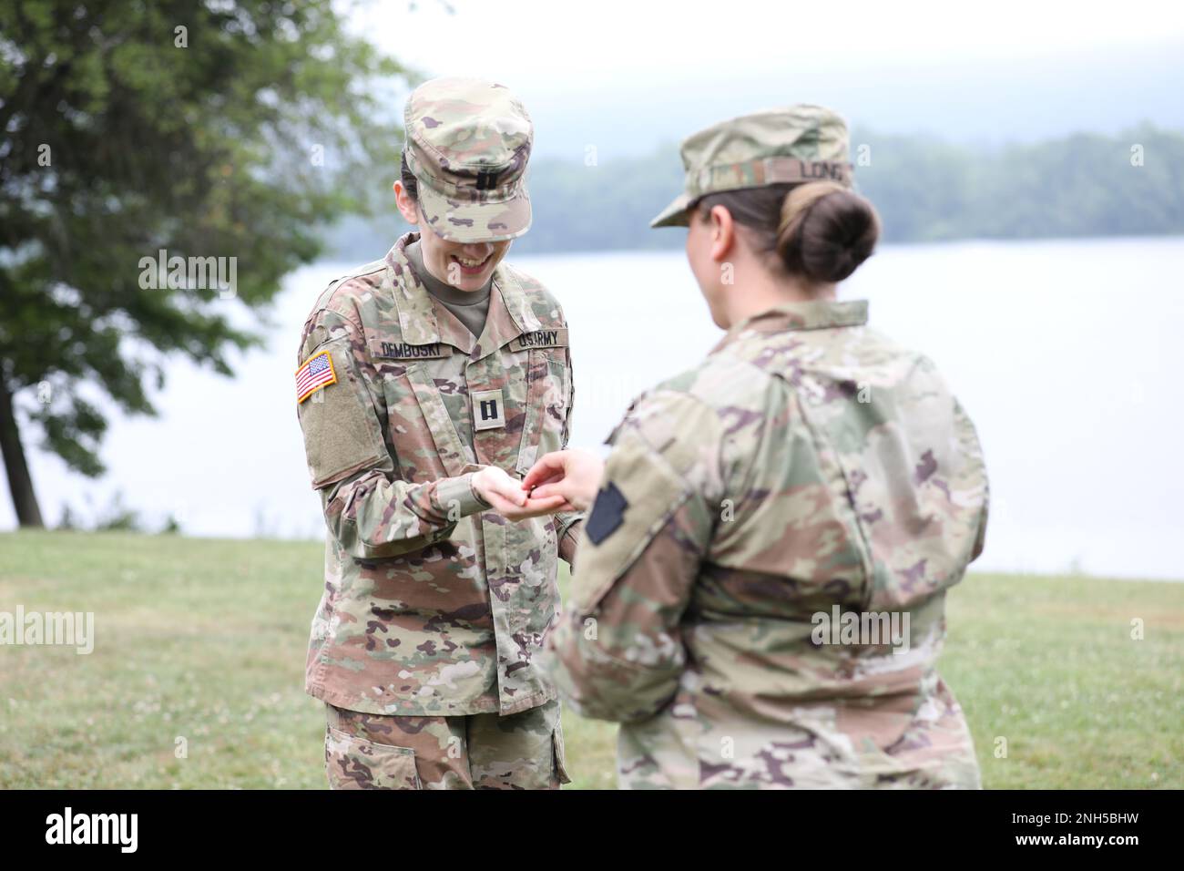 U.S. Army 1st Lt. Leanne Demboski, executive officer for the 109th ...
