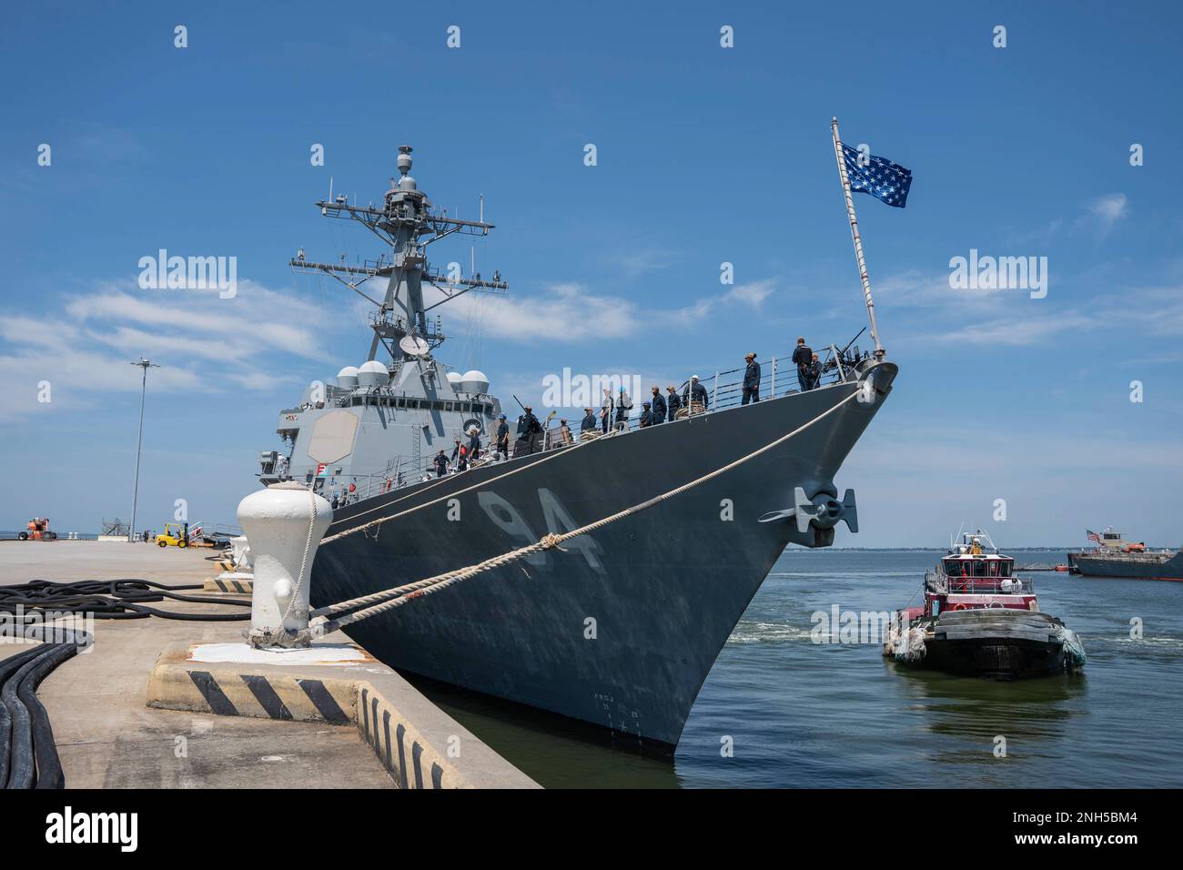 NORFOLK, Va. (July 17, 2022) – The crew of the Arleigh Burke-class ...