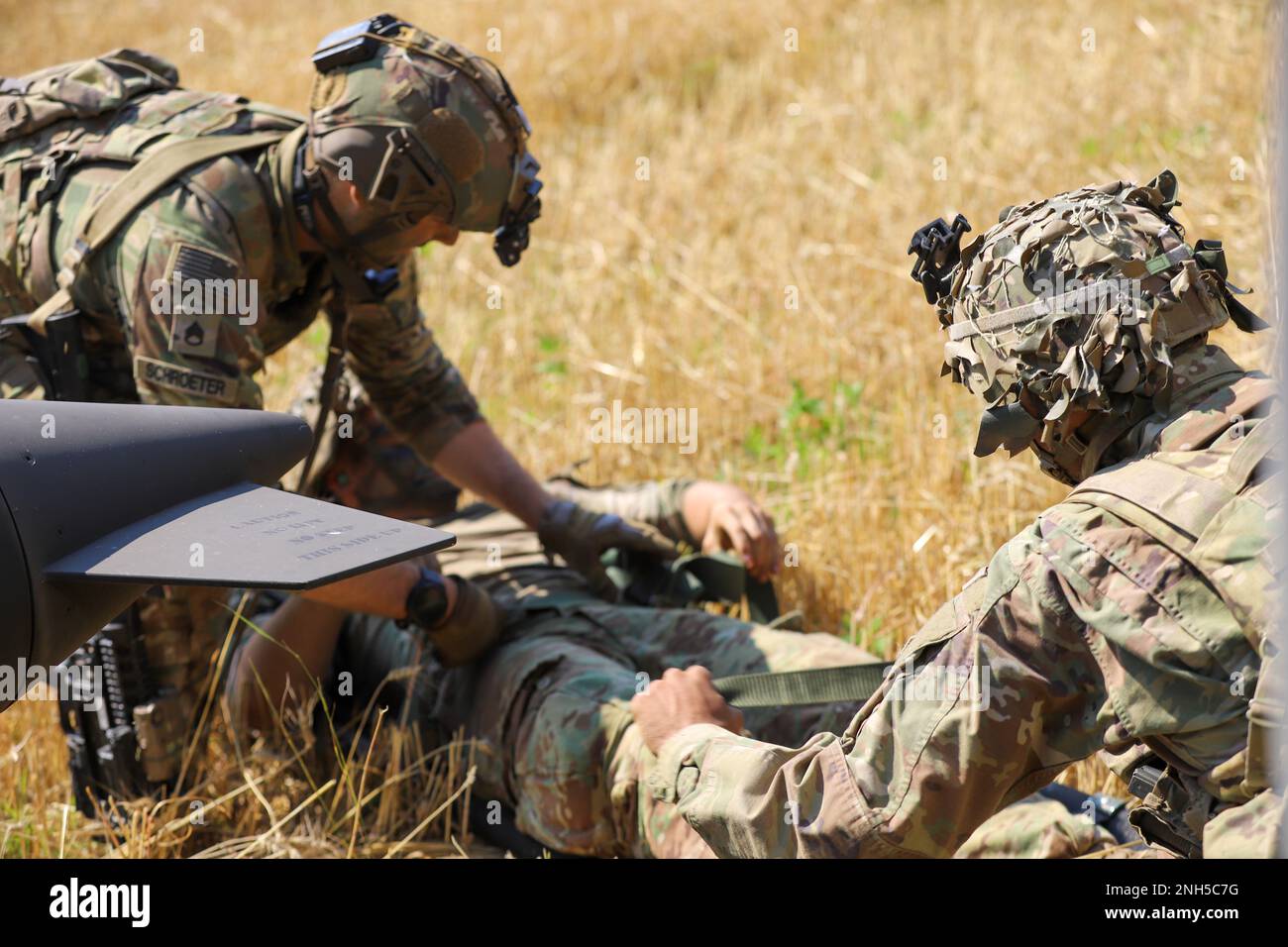 U.S. Army calvary scouts from the 1st Squadron, 91st Cavalry Regiment ...
