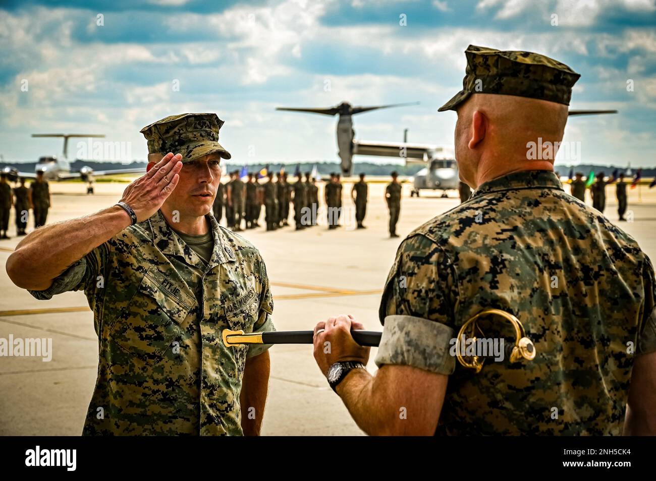 U.S. Marine Corps. Sg. Maj. Dorma Fitje, Marine Aircraft Group 49 ...