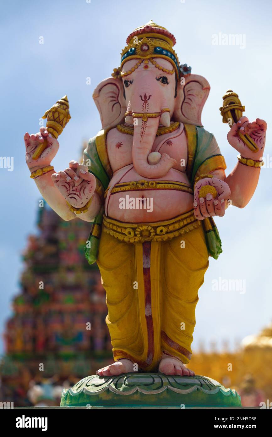 Close-up on a statue of Ganesh in a Hindu temple Stock Photo - Alamy