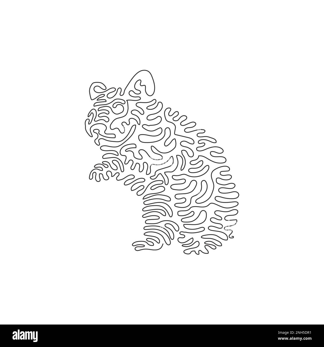 Hamster hand pet line Cut Out Stock Images & Pictures - Alamy