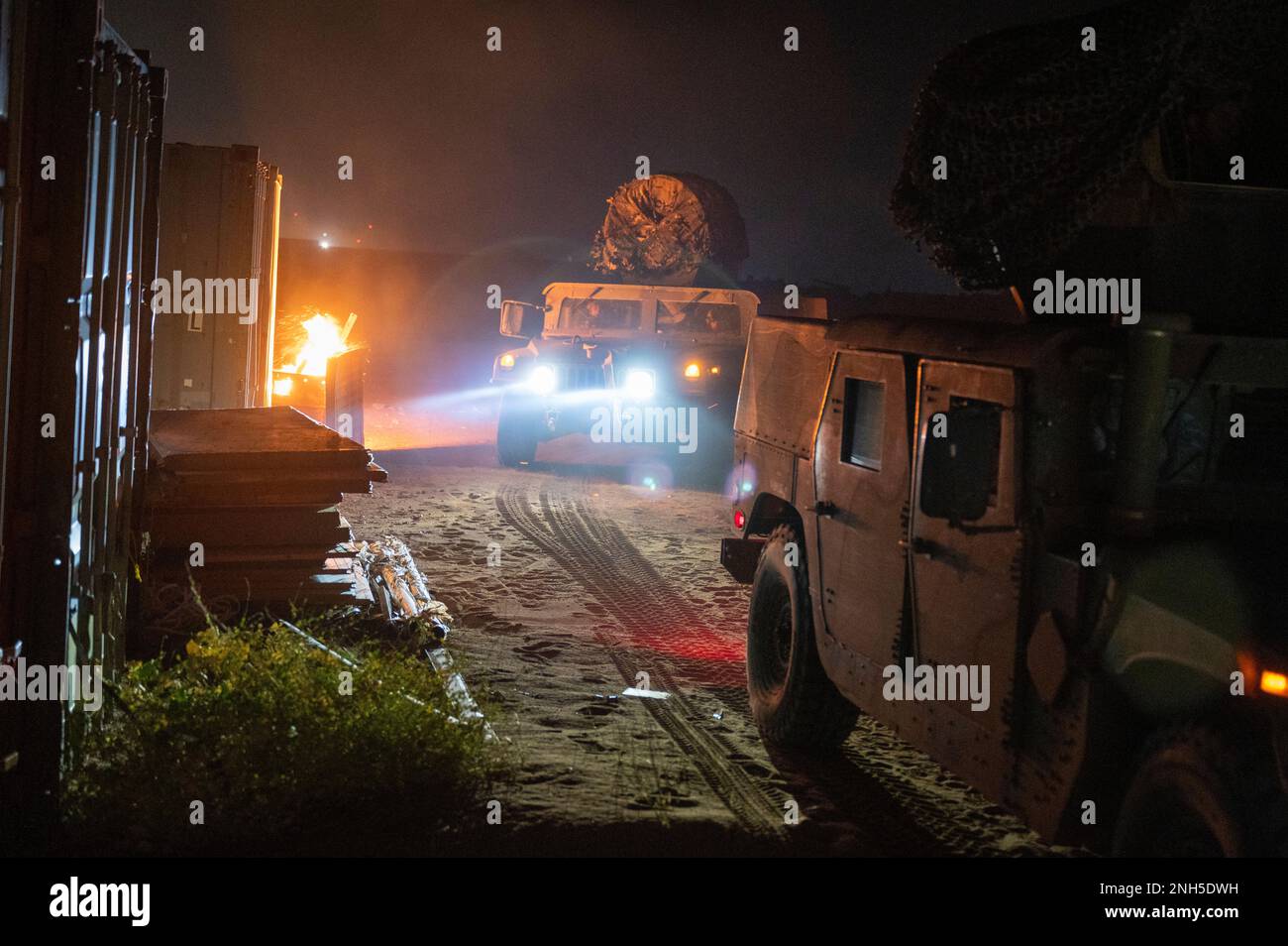 U.S. Air Force M1165A1 multi-purpose tactical wheeled vehicles from the ...