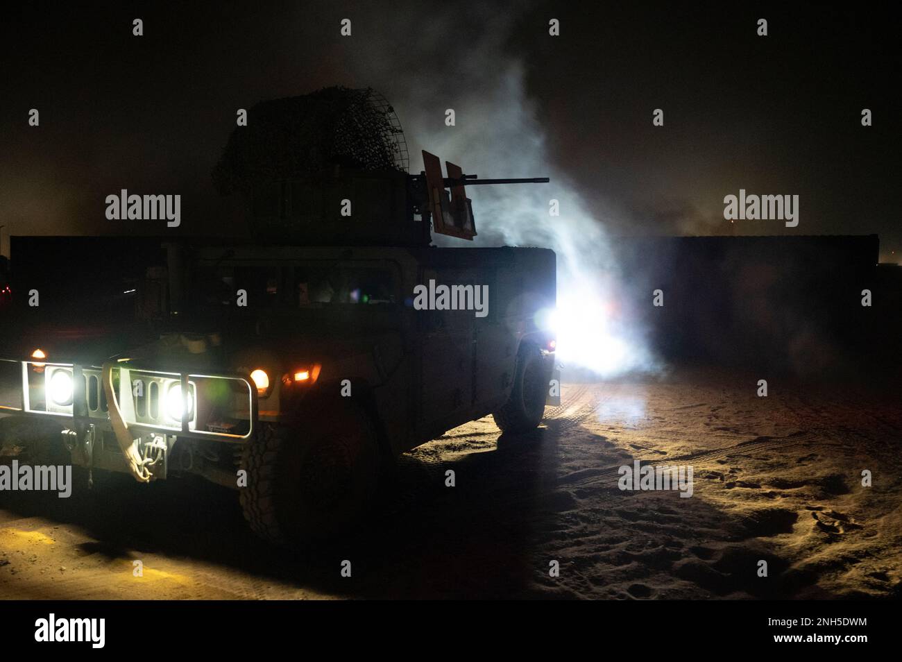 A U.S. Air Force M1165A1 multi-purpose tactical wheeled vehicle from ...