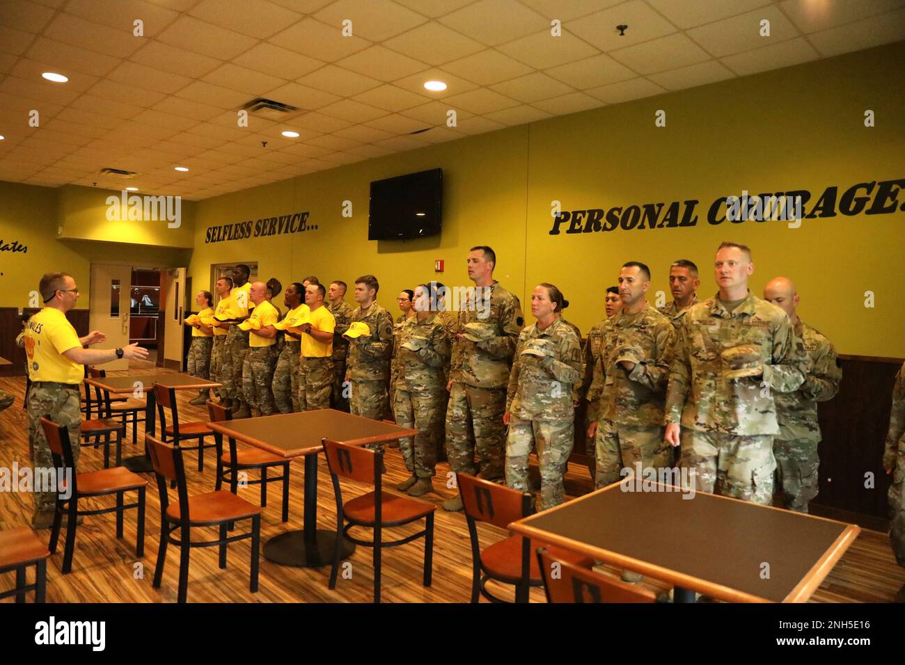 Warrant Officer Candidate School Class 22-301 sings their class song at ...