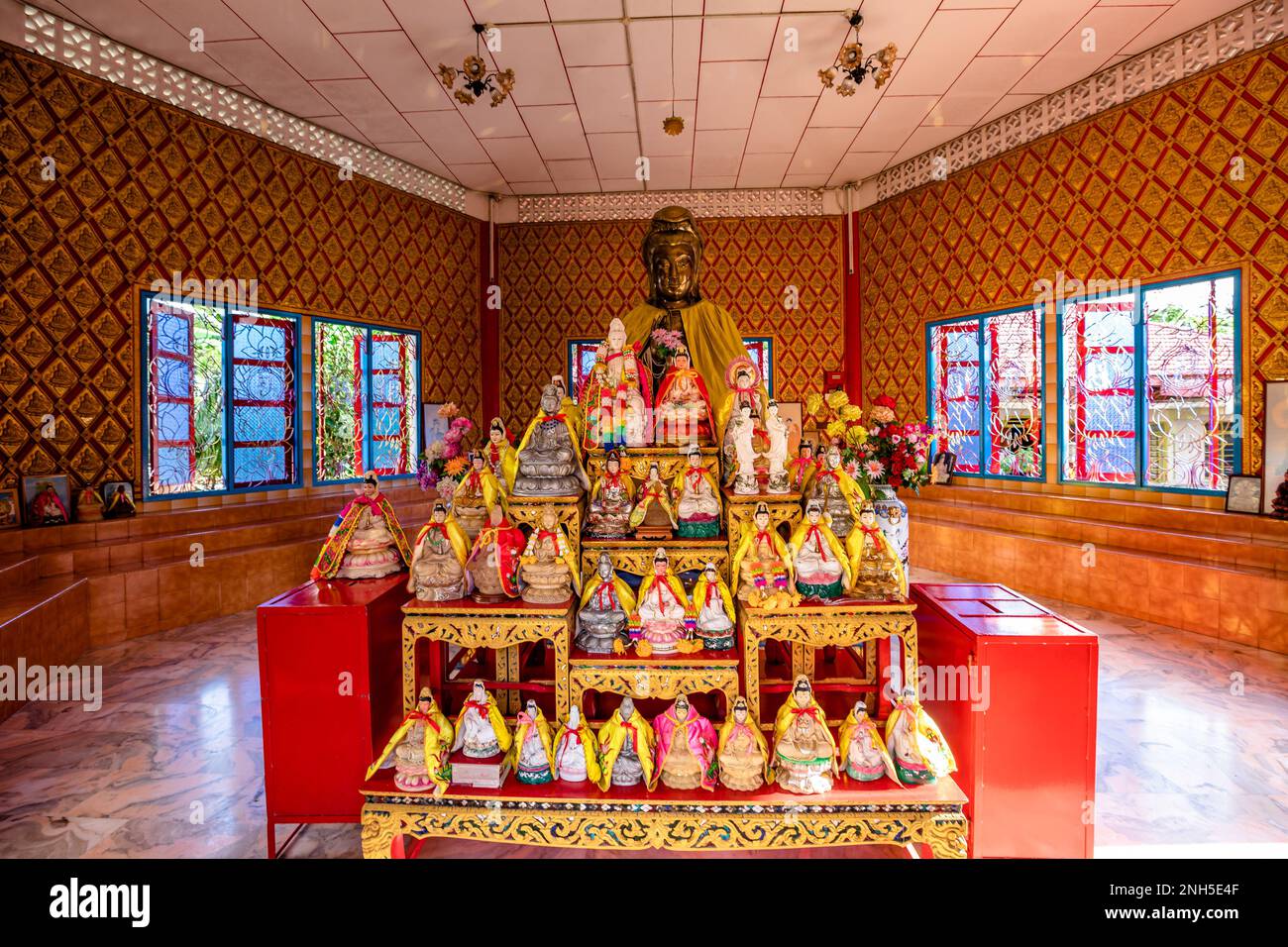 George Town, Penang, Malaysia - Jan 2023: Wat Chaiya Mangalaram, an ...