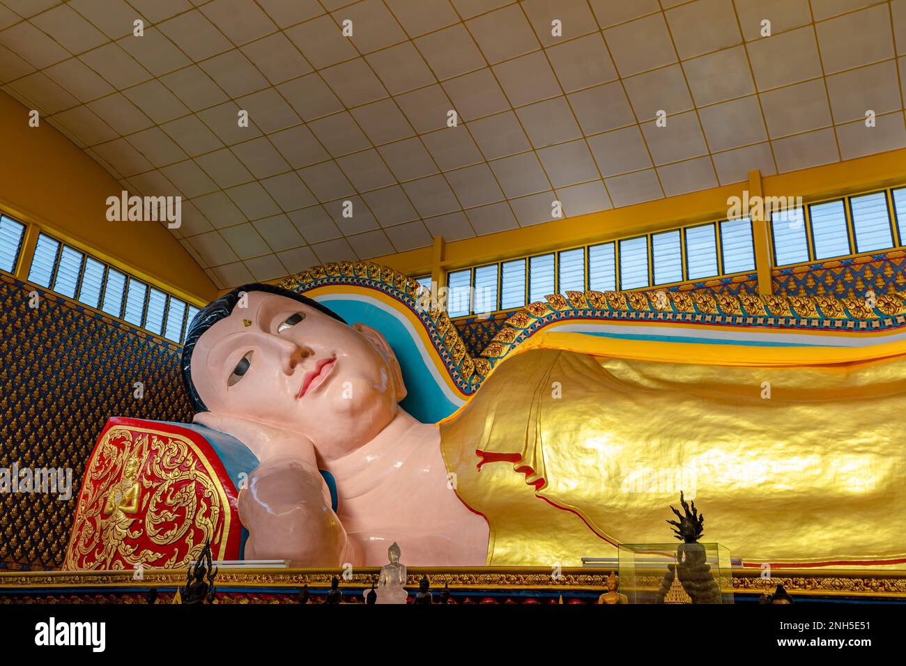 George Town, Penang, Malaysia - Jan 2023: The iconic reclining Buddha ...
