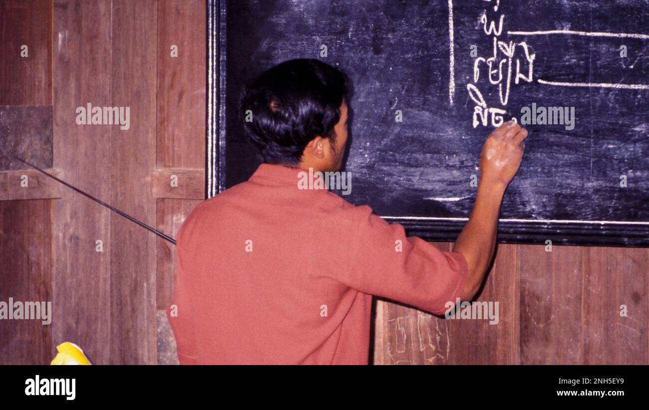 An indigenous Tampuan man is one of the first to teach using a new ...