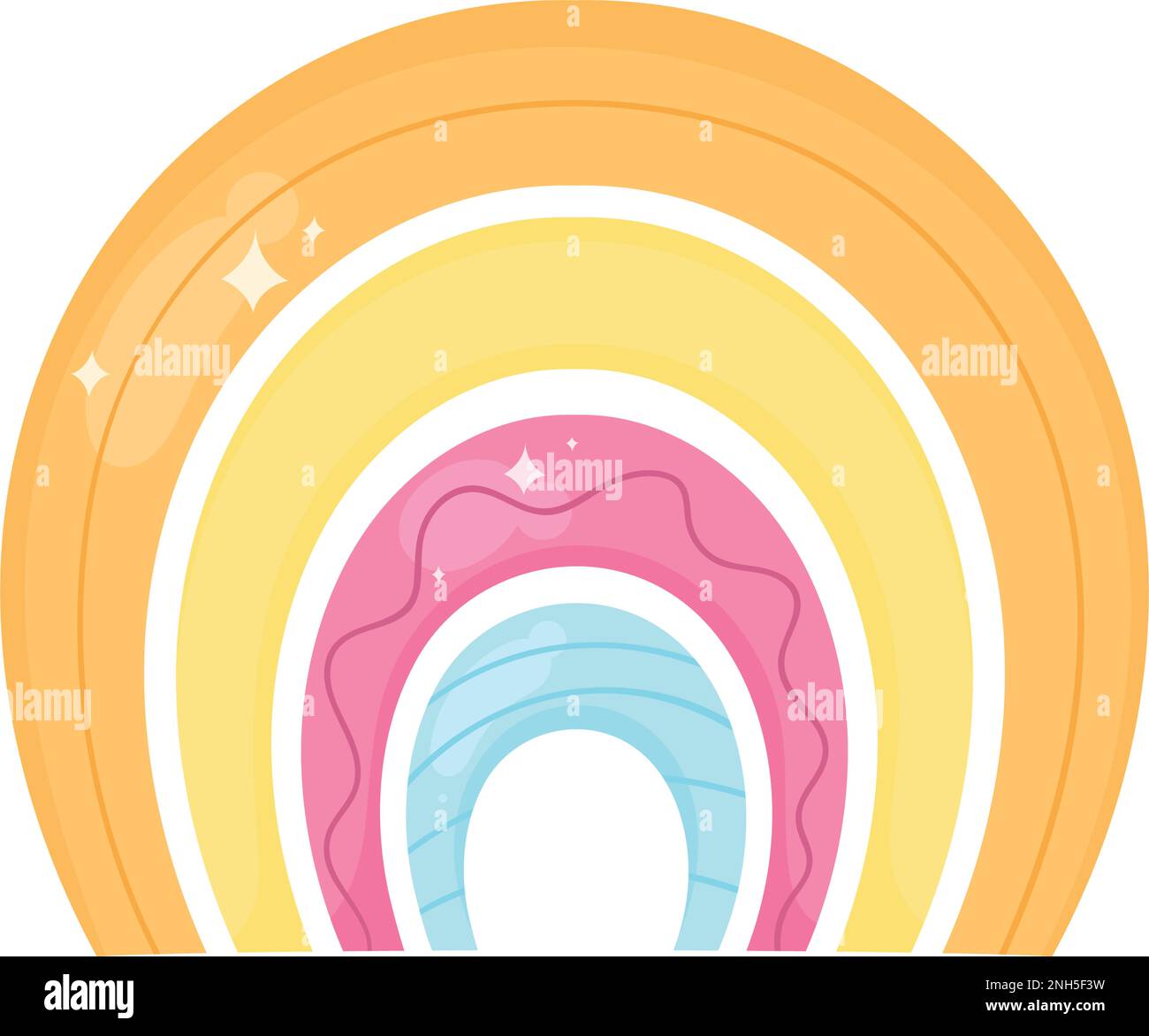 cute rainbow spring season icon Stock Vector Image & Art - Alamy