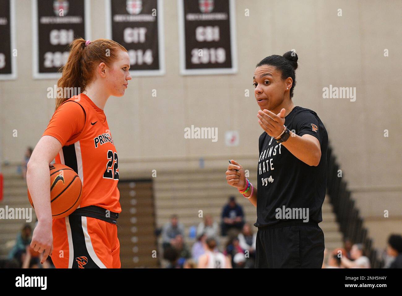 PROVIDENCE, RI - FEBRUARY 17: Princeton Tigers assistant coach Tiana-Jo ...