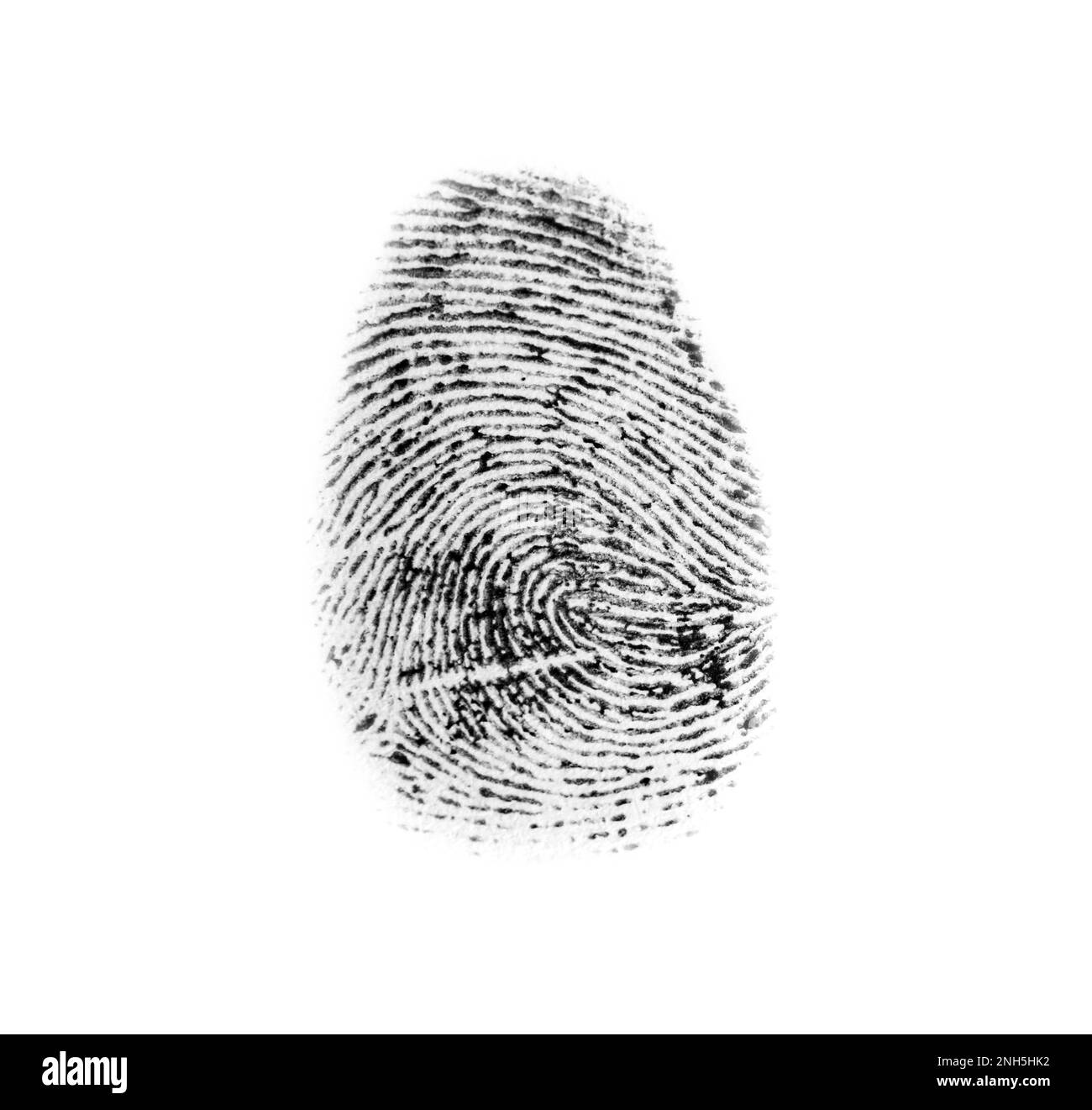 Black fingerprint made with ink on white background, top view Stock ...