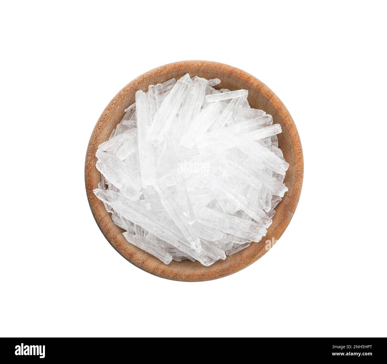 Menthol crystals on white background, top view Stock Photo - Alamy